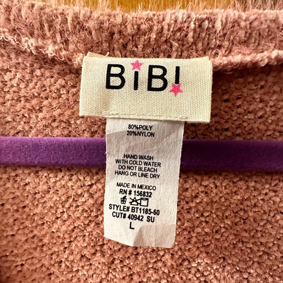 BiBi | Sweaters | Light Peachy Pink Bibi V Neck Sweater | Poshmark